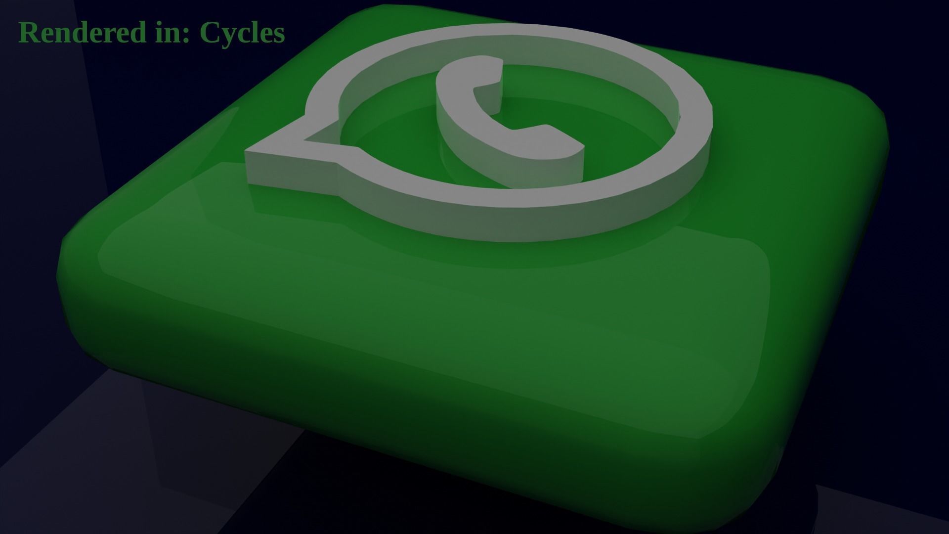 3D model Whatsapp Icon Emoji VR / AR / low-poly | CGTrader