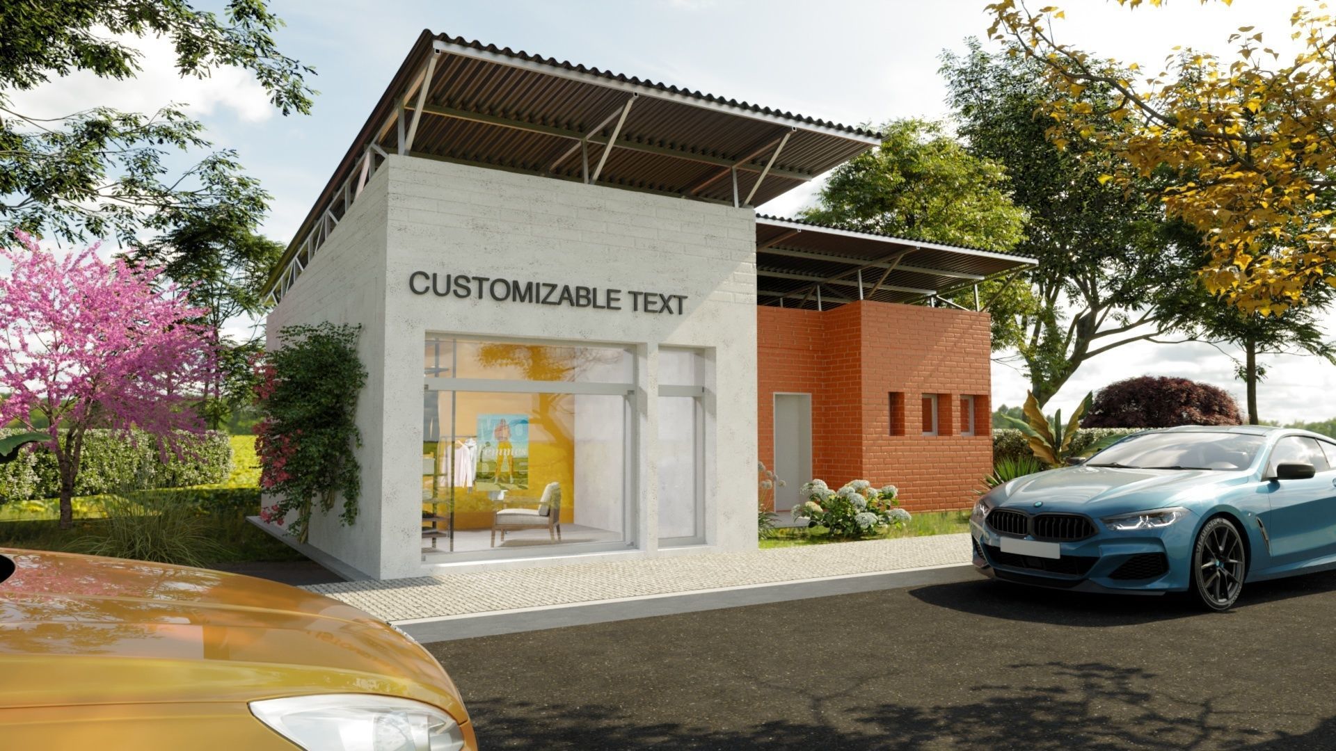 Small Shop Cinema 4D Corona Render 3D model | CGTrader