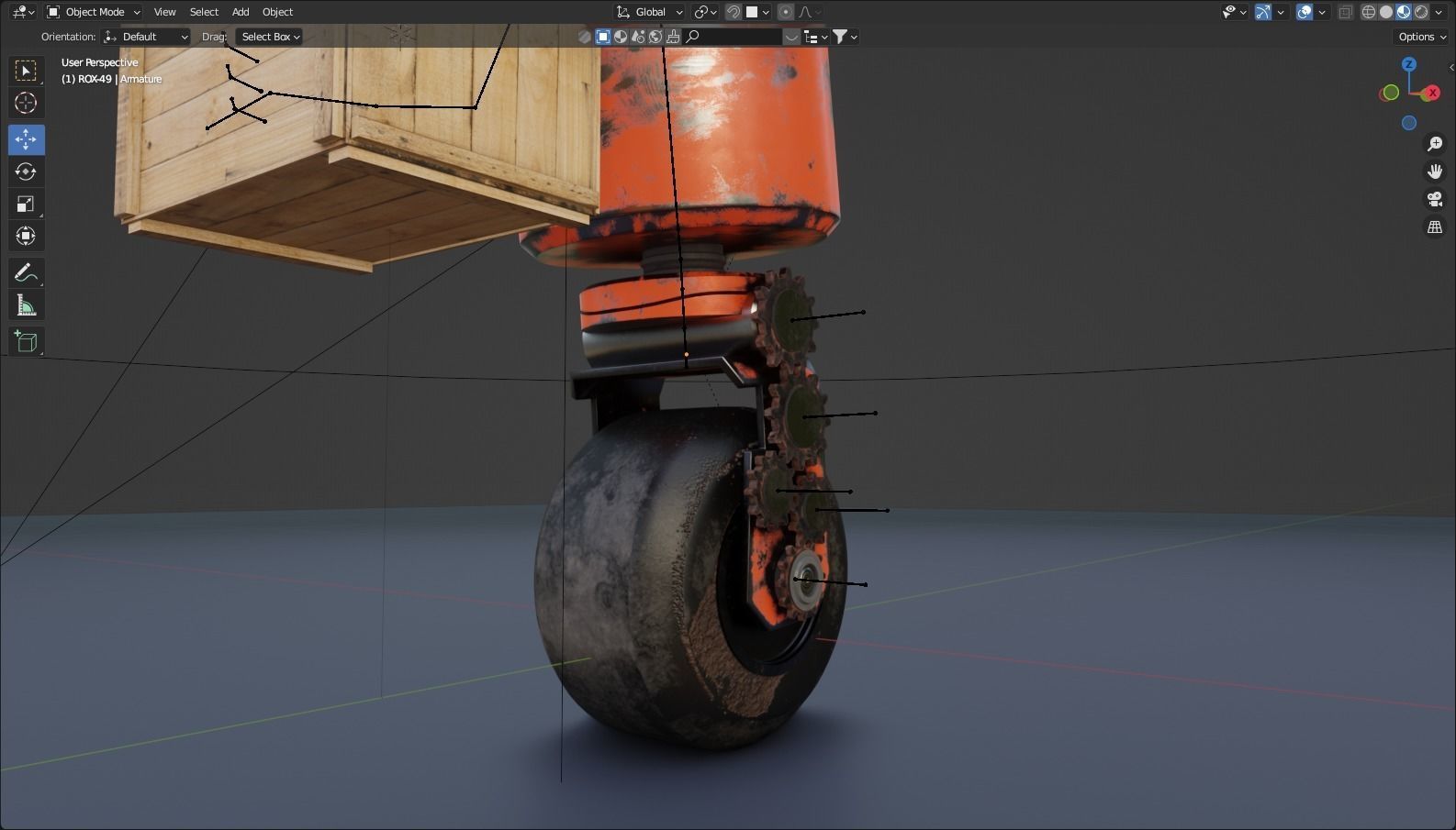 ROX-49 Low Poly Robot 3D Model 3D model rigged | CGTrader