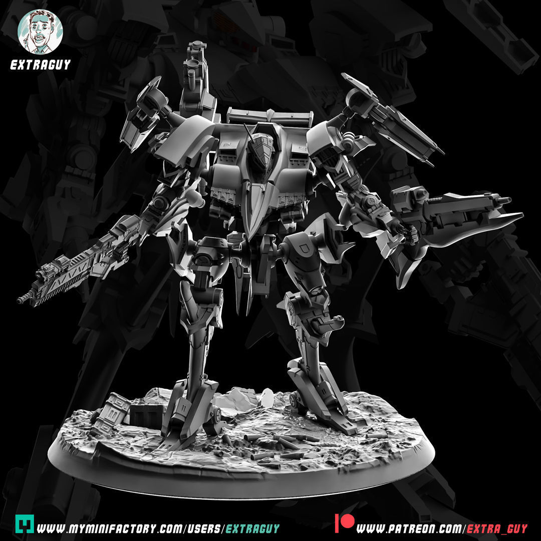 Armored Core Rayleonard 75mm 3D model 3D printable | CGTrader