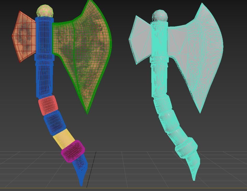 Axe old2 3D model | CGTrader