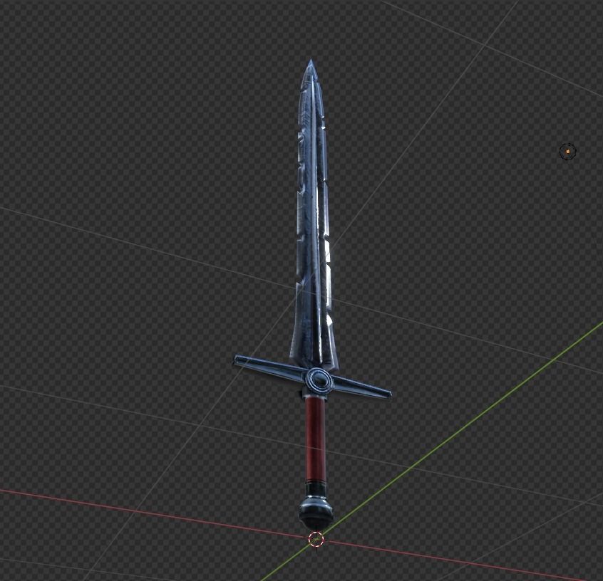 3D model All-Black the Necrosword - Gorr Sword VR / AR / low-poly ...