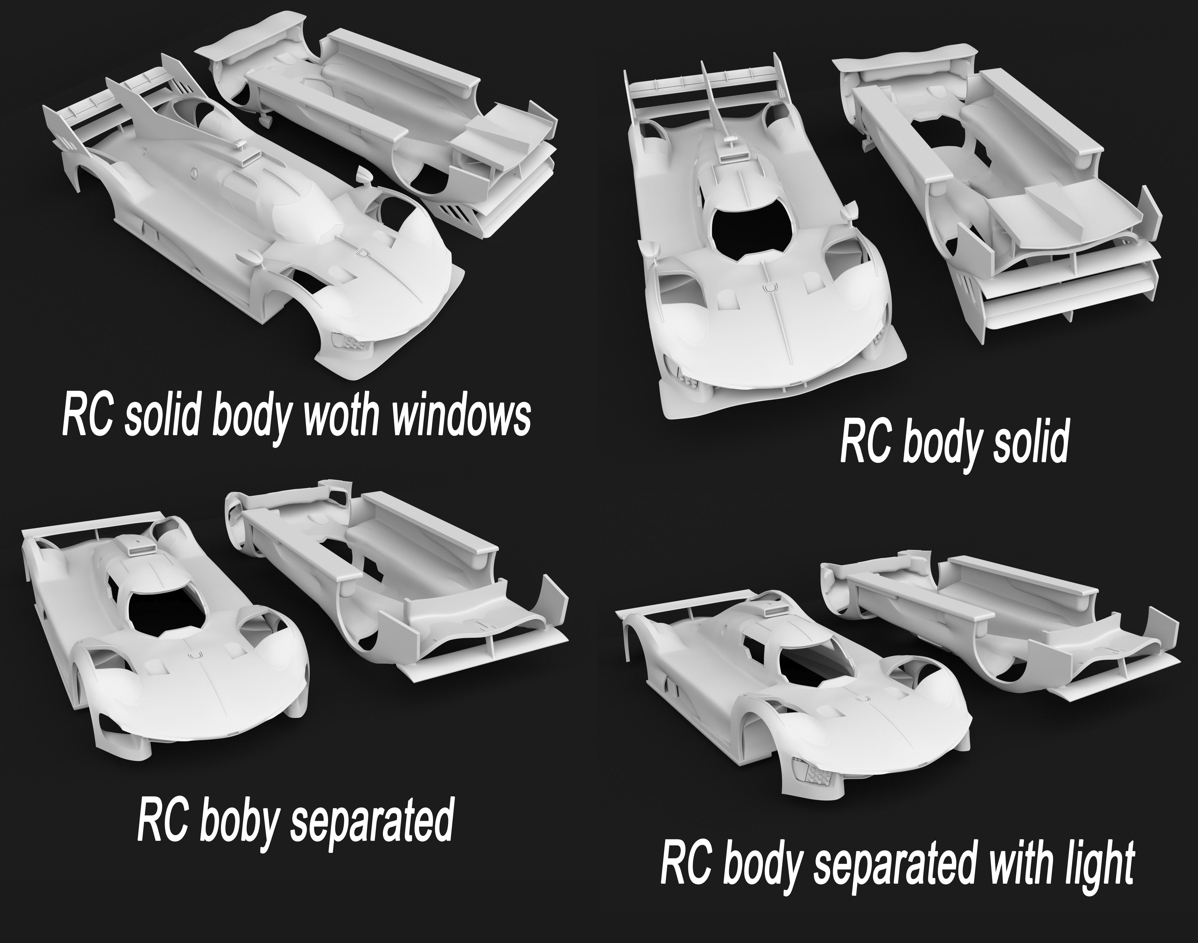 Ferrari 499P Le Mans Hypercar 2023 Ready to Print STL Files 3D model 3D ...
