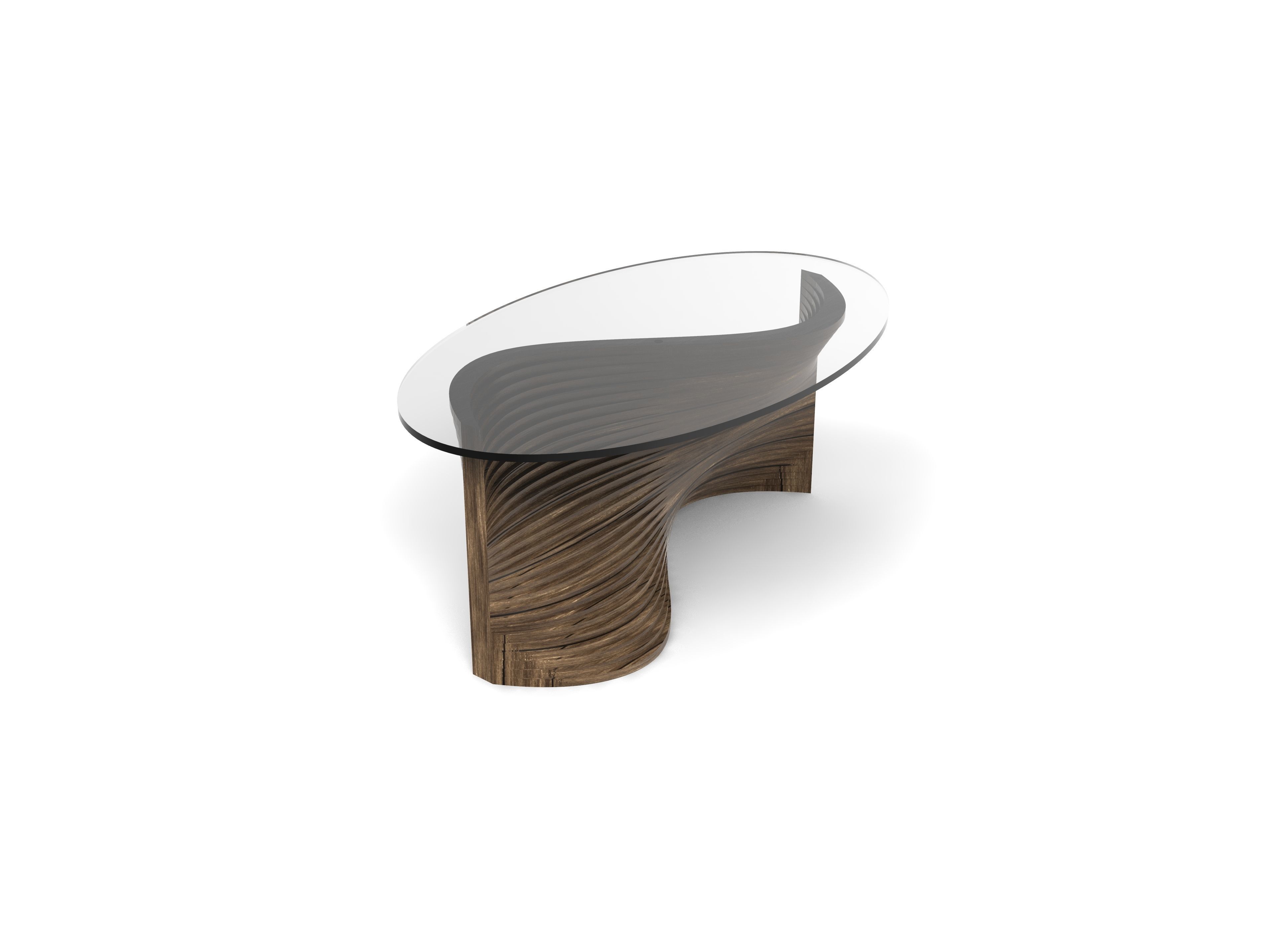 Curvy modern coffee table 3D model 3D printable | CGTrader