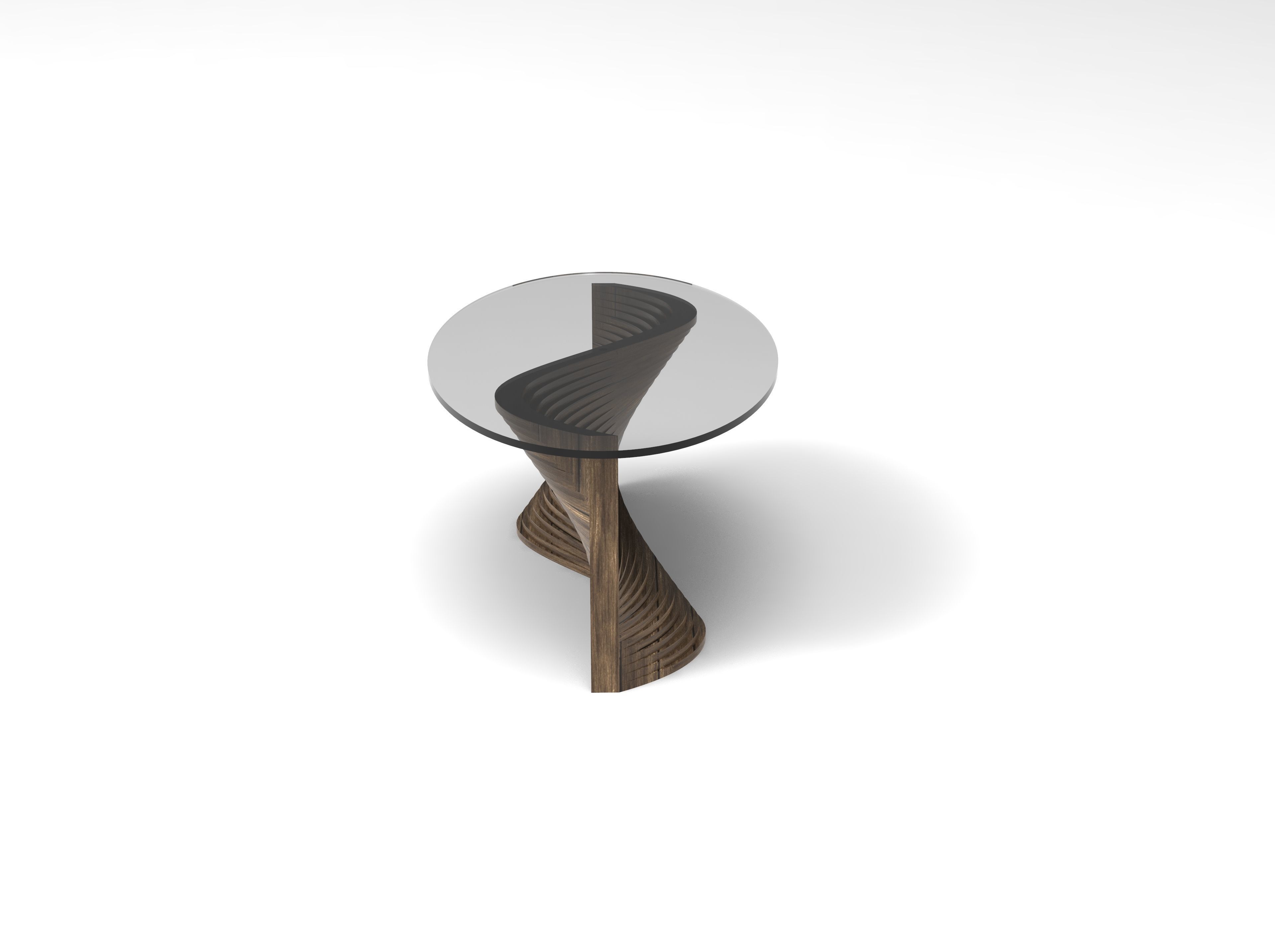 Curvy modern coffee table 3D model 3D printable | CGTrader