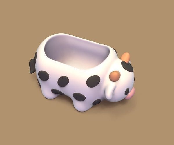 Cow Pot 3D model 3D printable | CGTrader