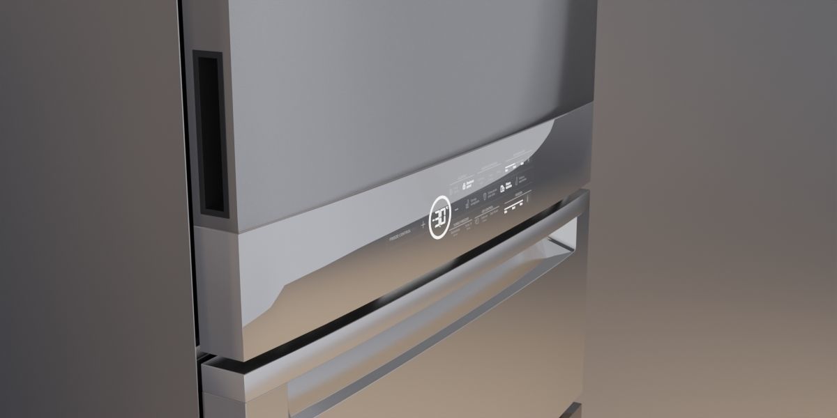 3D model Refrigerator Brastemp Inverse 3p VR / AR / low-poly | CGTrader