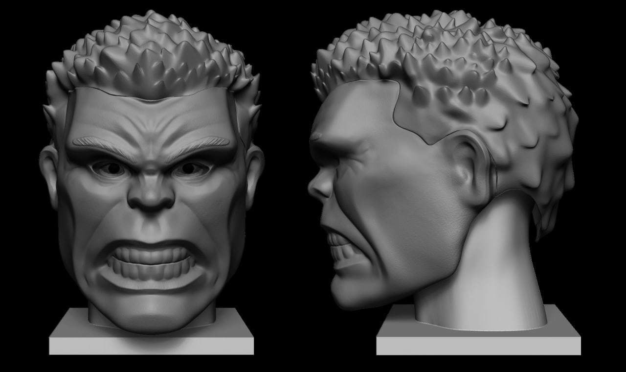 Superhero Hulk Mask 3D model 3D printable | CGTrader