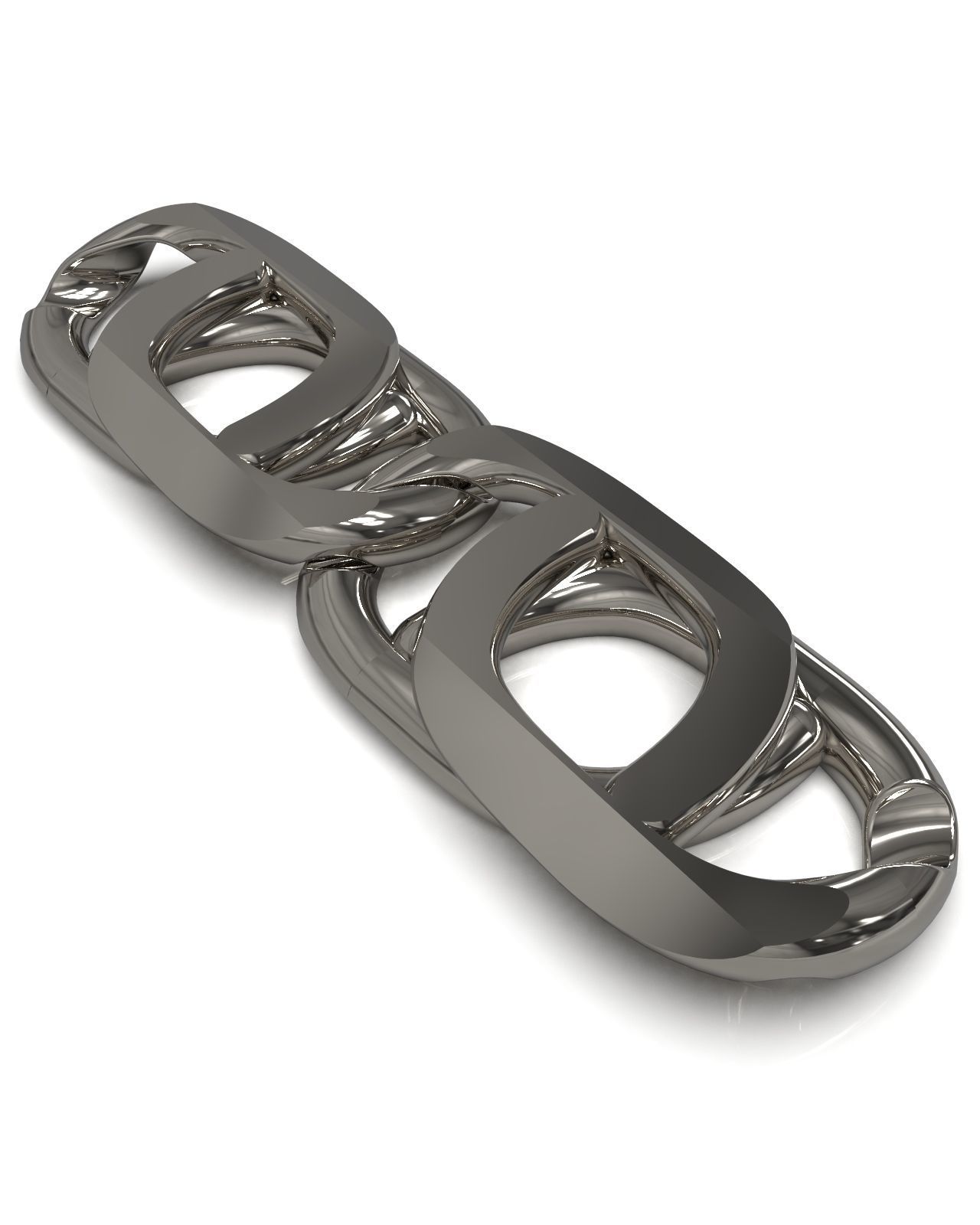 Necklace chain link 3D model 3D printable | CGTrader
