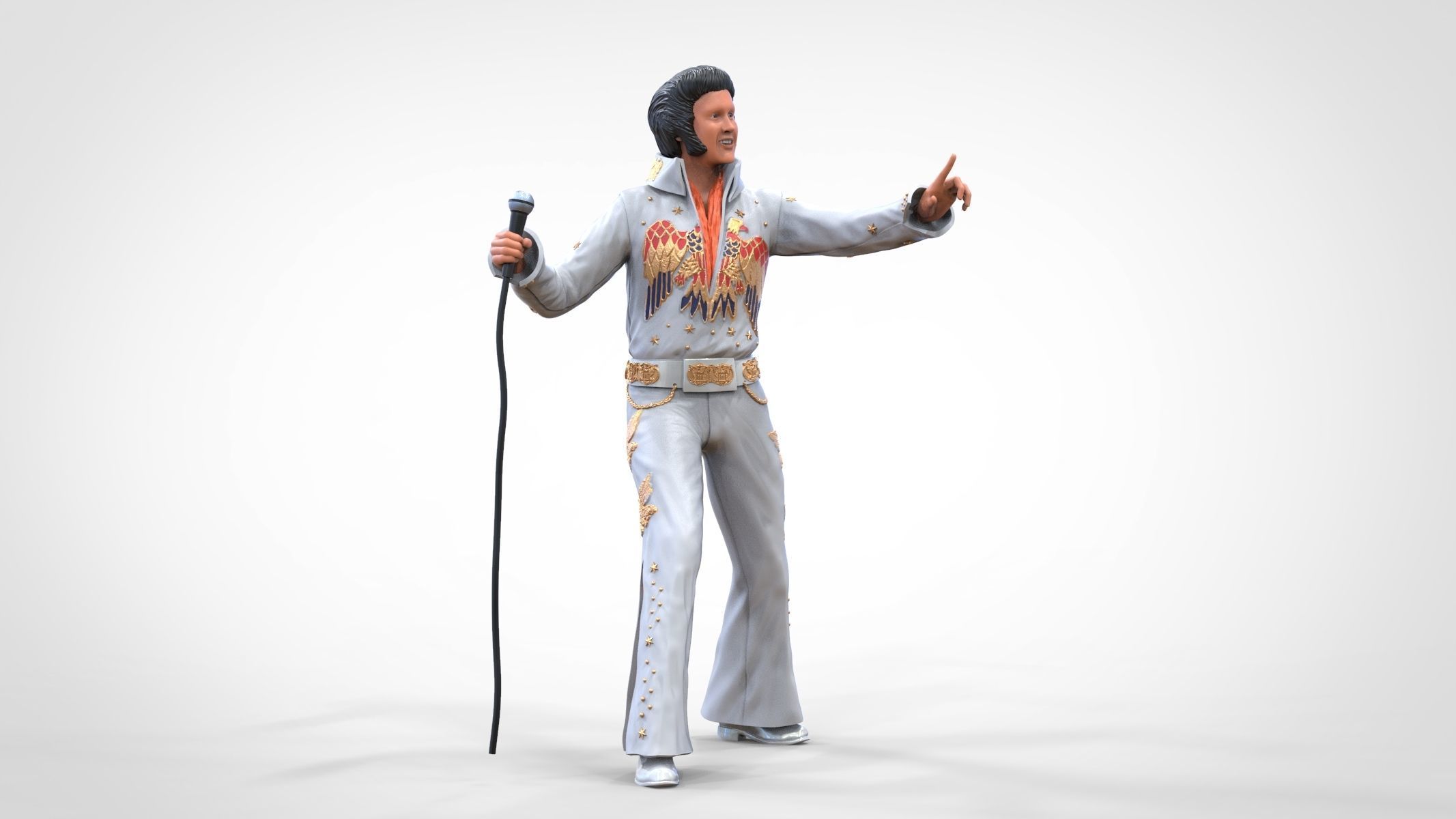 Elvis Presley on the scene 3D model 3D printable | CGTrader