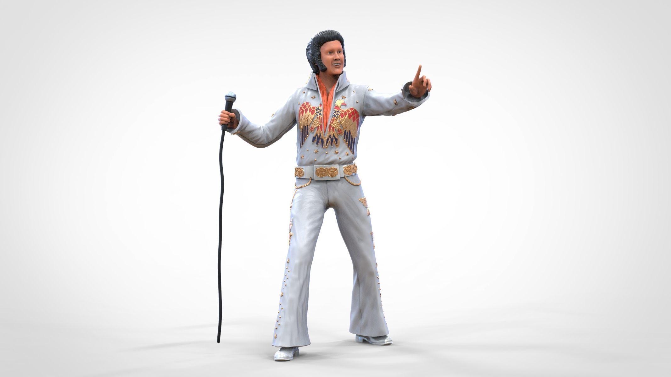 Elvis Presley on the scene 3D model 3D printable | CGTrader