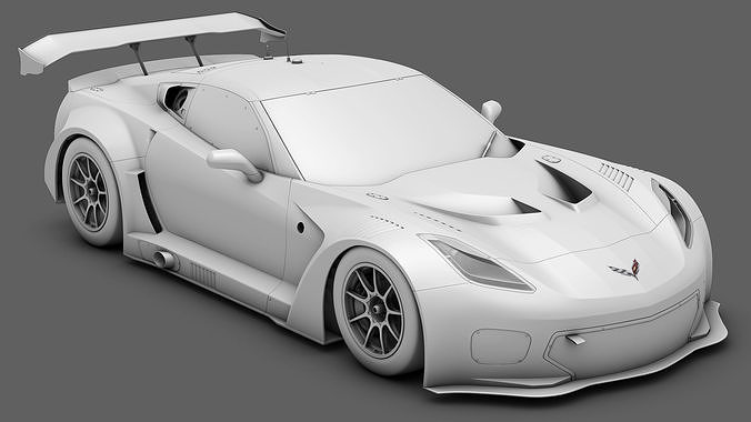 Chevrolet Corvette C7 GT-R GT3 HP 3D model | CGTrader