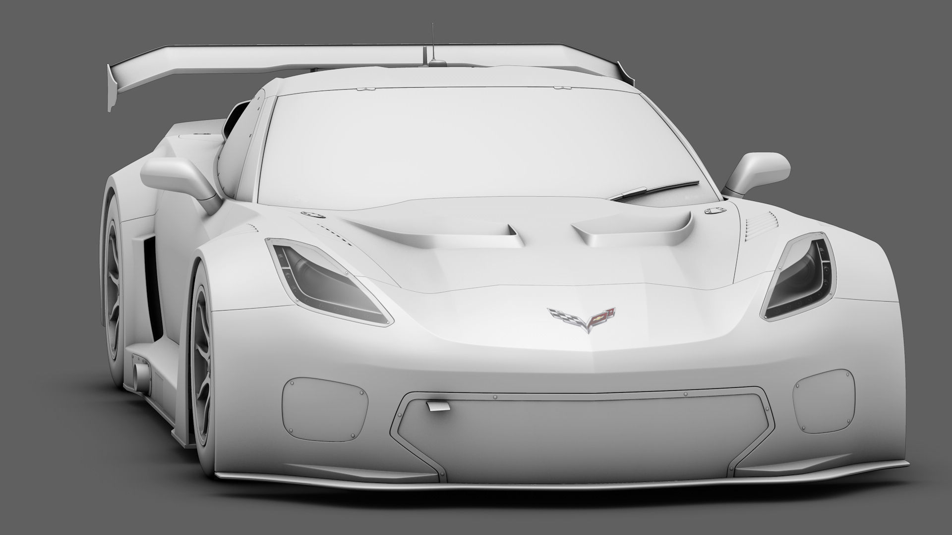 Chevrolet Corvette C7 GT-R GT3 HP 3D model | CGTrader