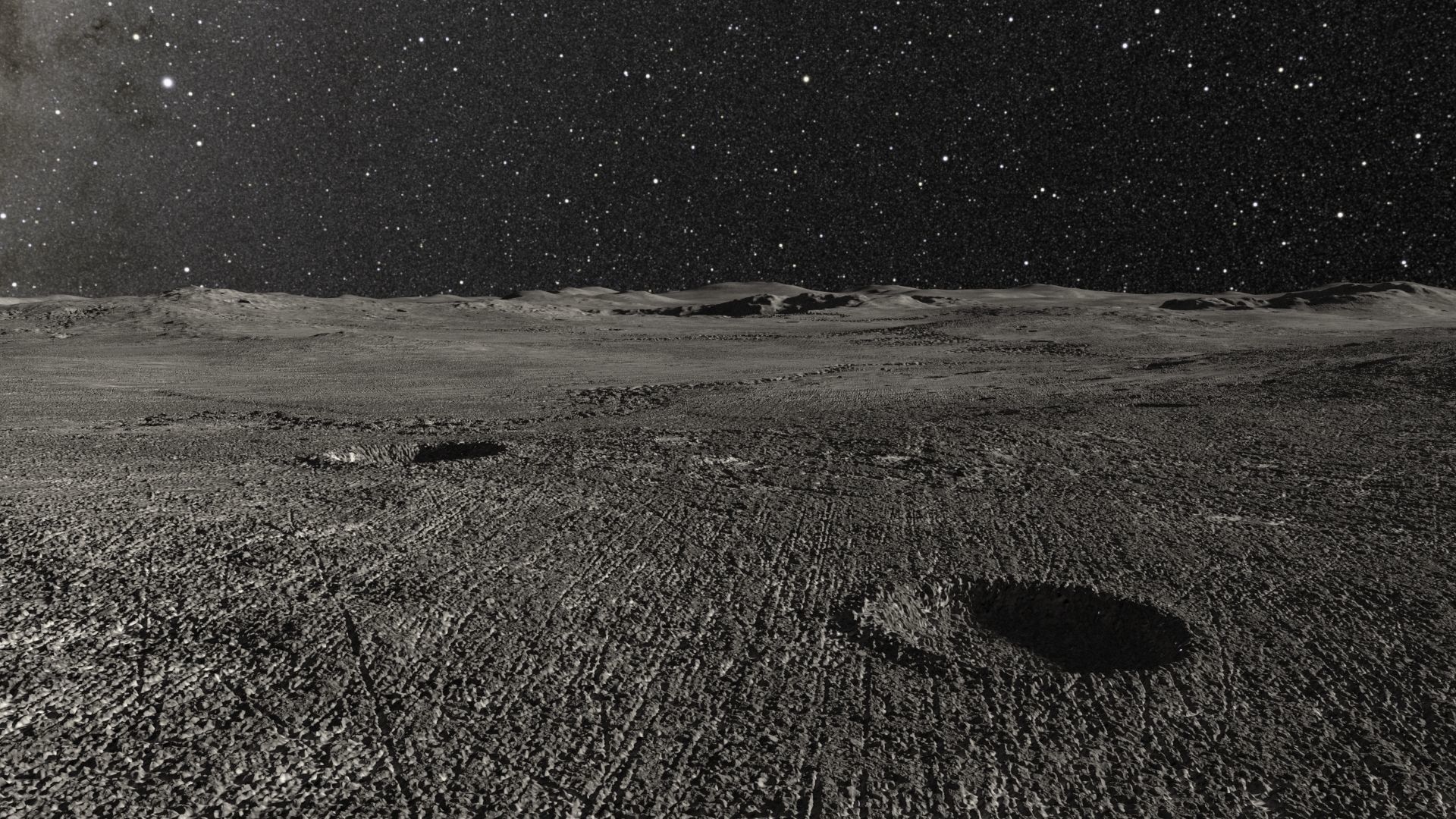 Moon surface 3D model | CGTrader