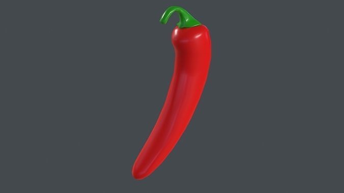 3D model Chili Pepper 3D Model VR / AR / low-poly | CGTrader