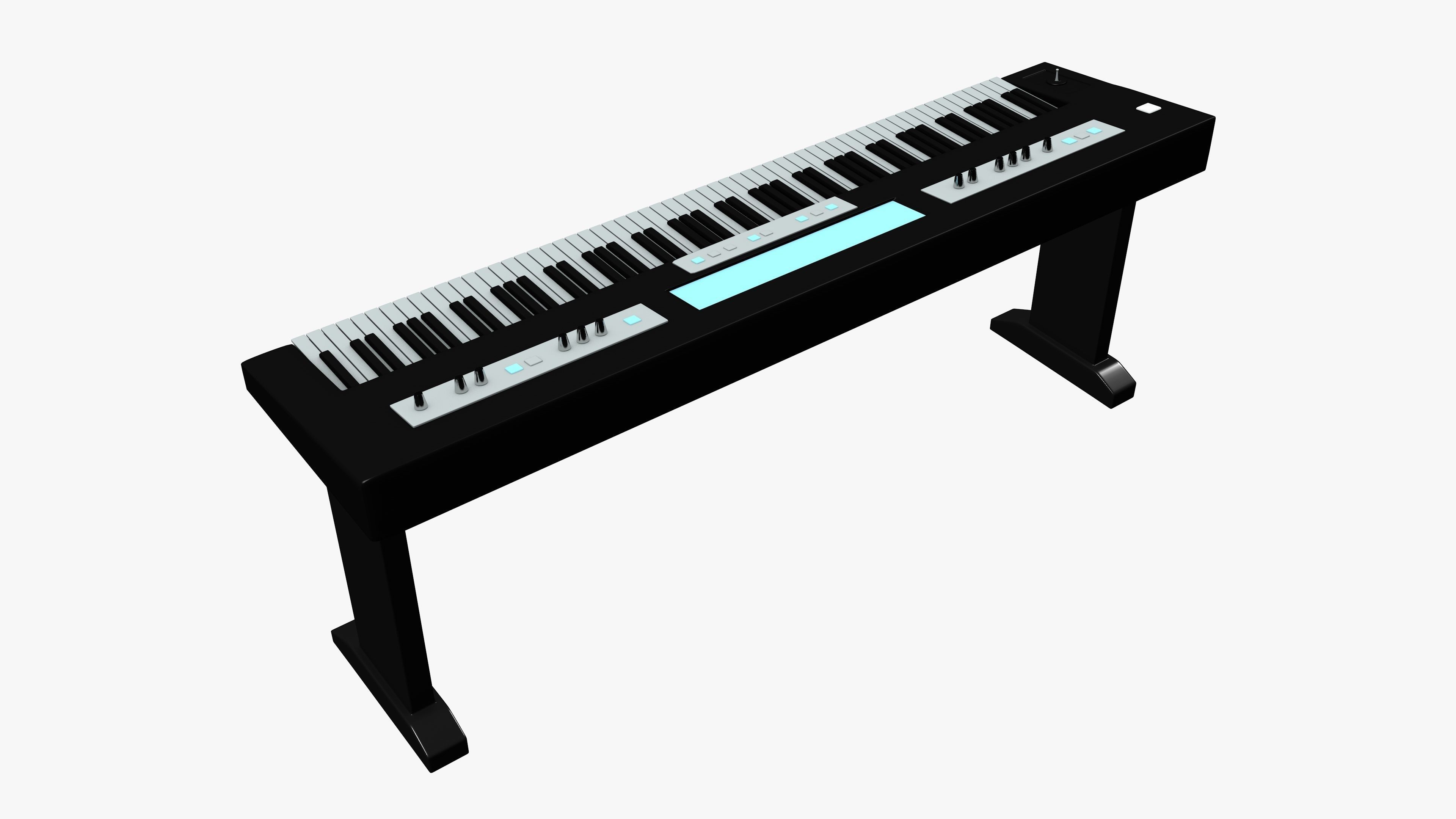 3D model Electric Piano Keyboard VR / AR / low-poly | CGTrader