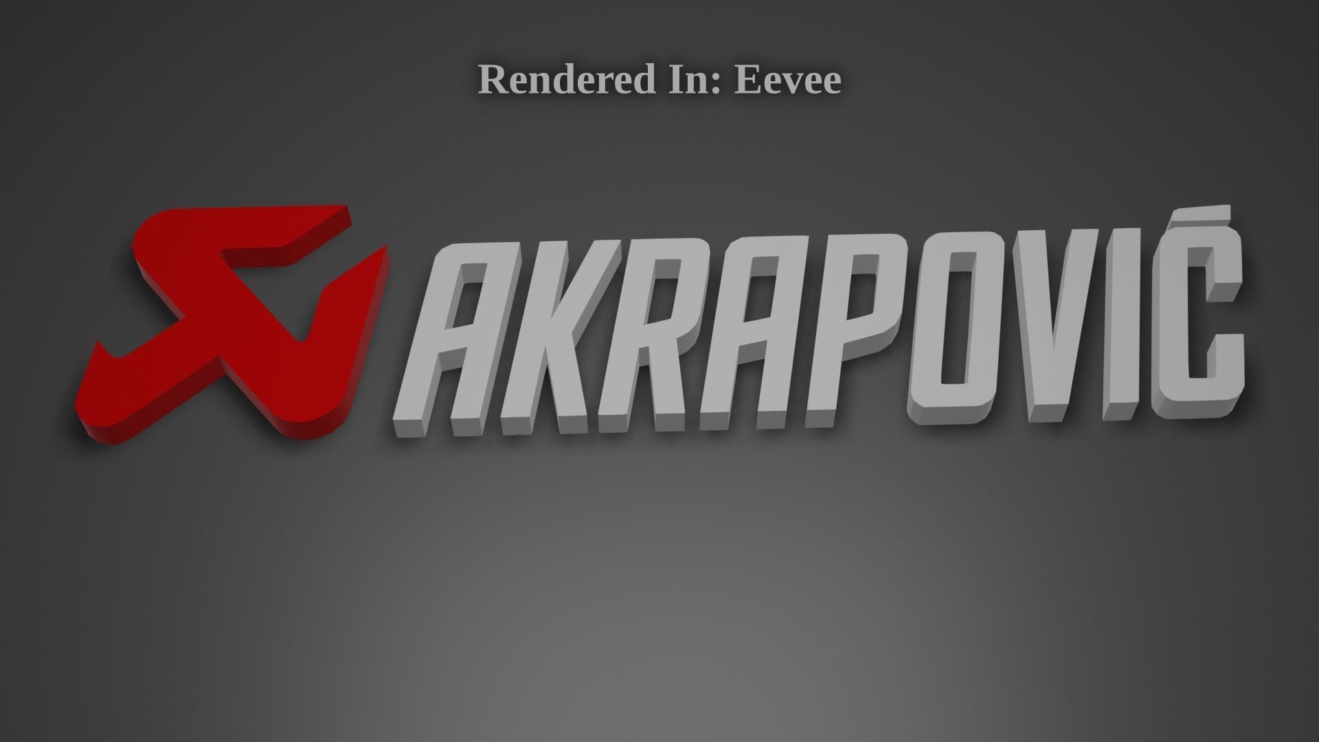 3D model Akrapovic Logo VR / AR / low-poly | CGTrader