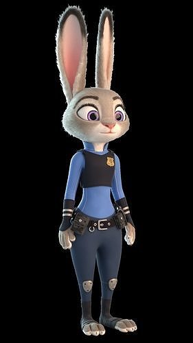 Judy Hopps 3D Zootopia 3D Model free 3D model | CGTrader