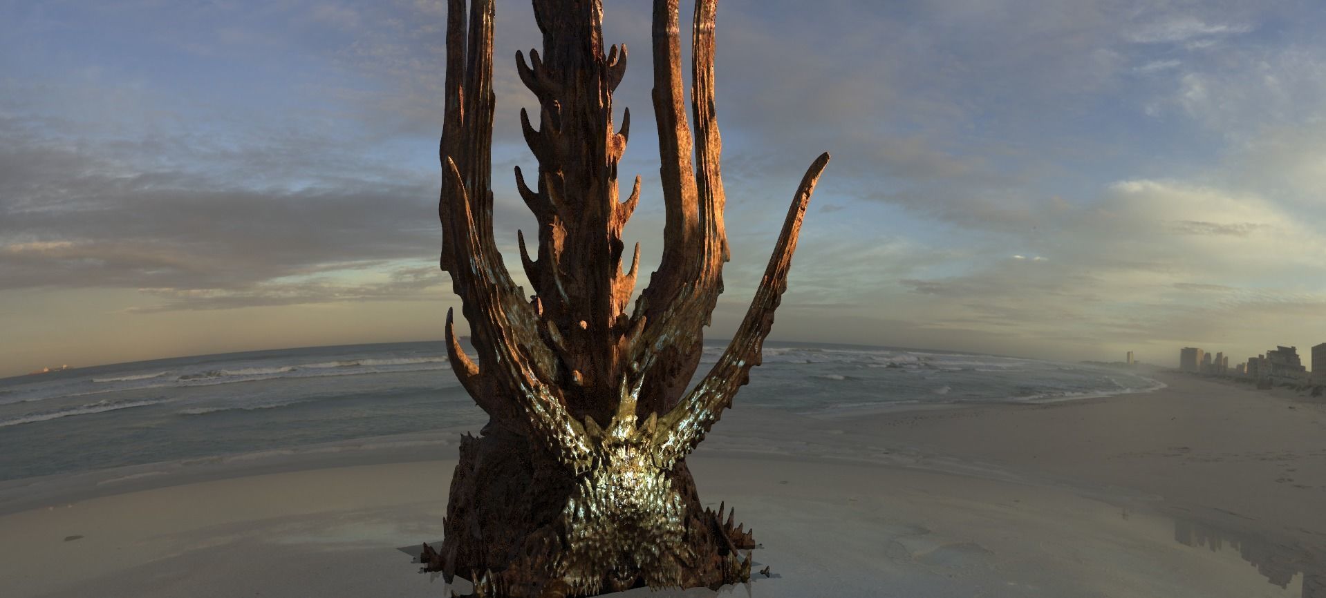 Alien Dragon God Bone Structure 3D 3D model | CGTrader