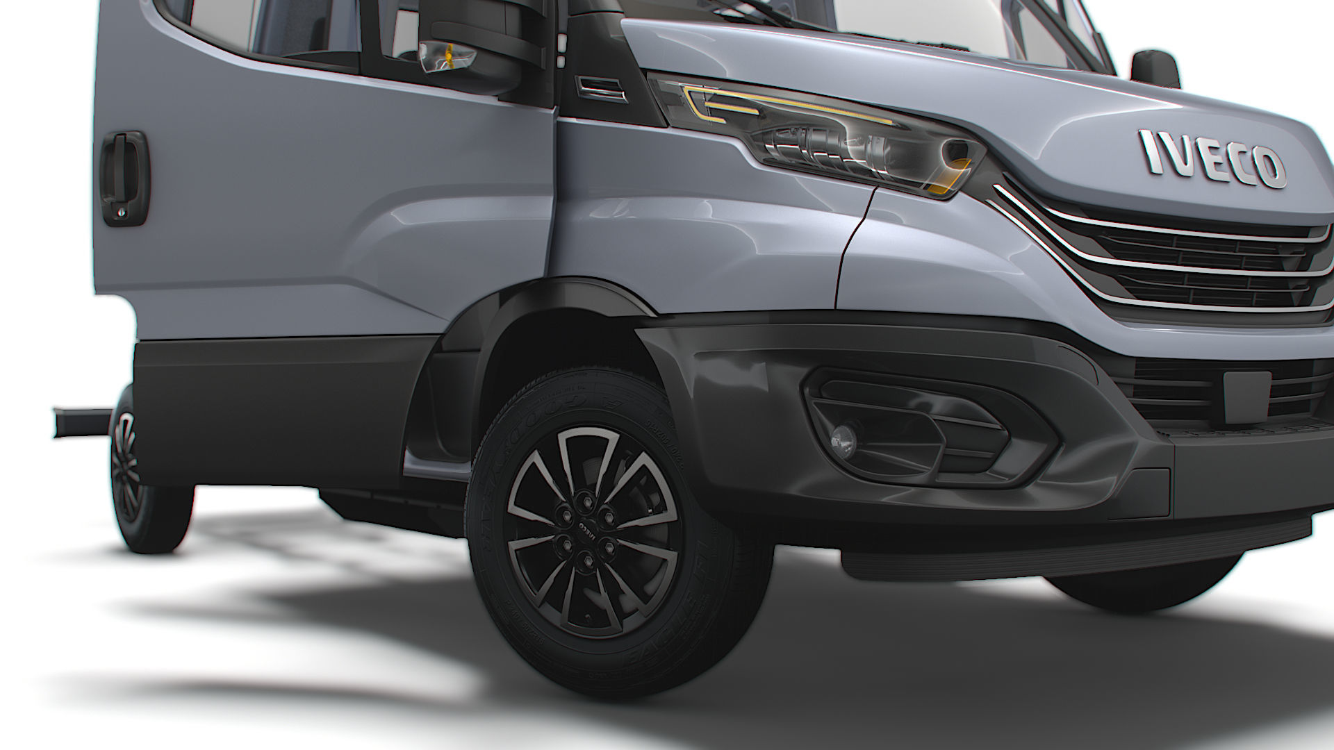 Iveco Daily Crew Cab L2 Chassis 2023 3D model | CGTrader