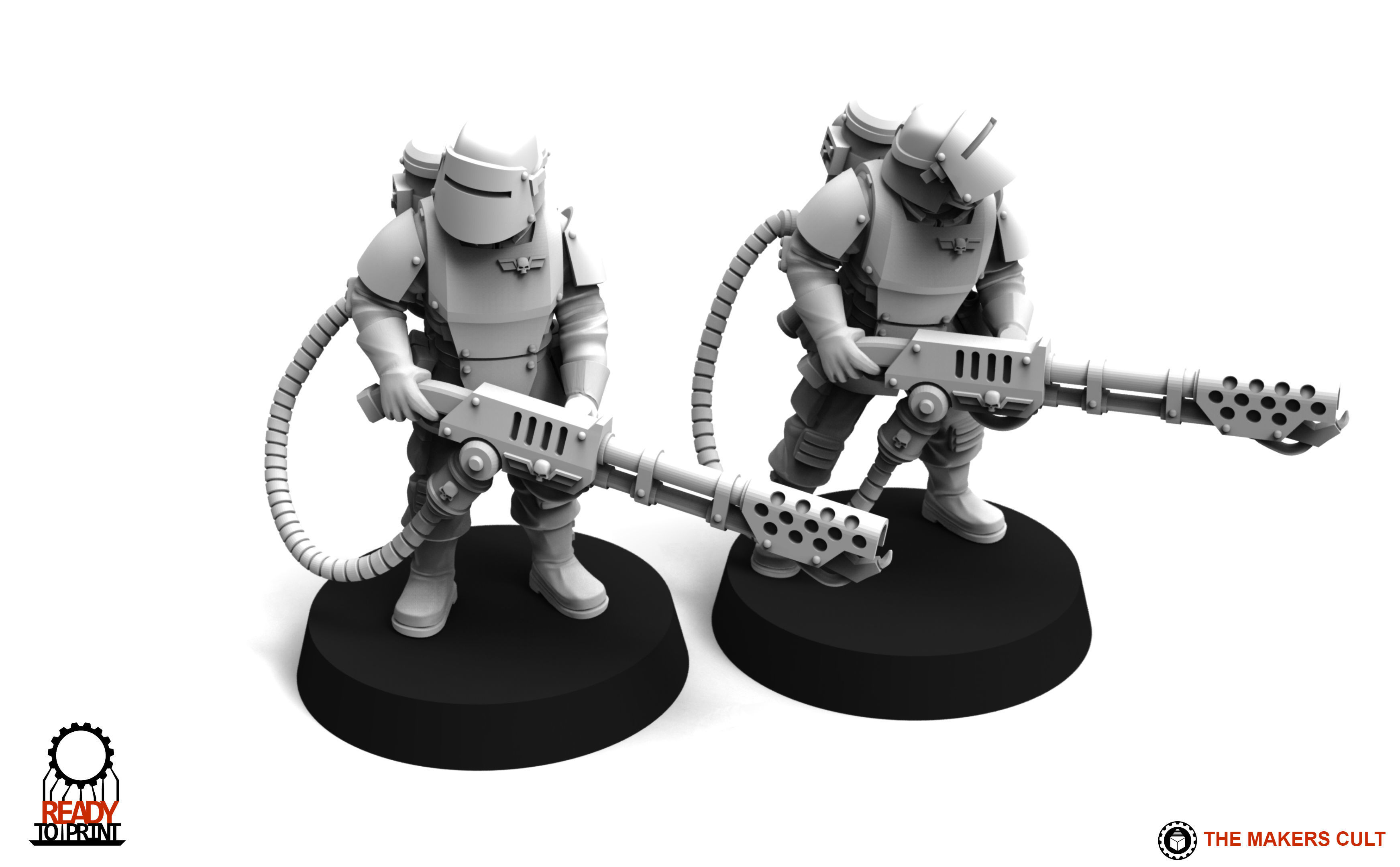 Universal Guard - Heavy Flamer 3D model 3D printable | CGTrader