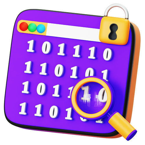 3D model Data Encryption 3D Icon VR / AR / low-poly | CGTrader