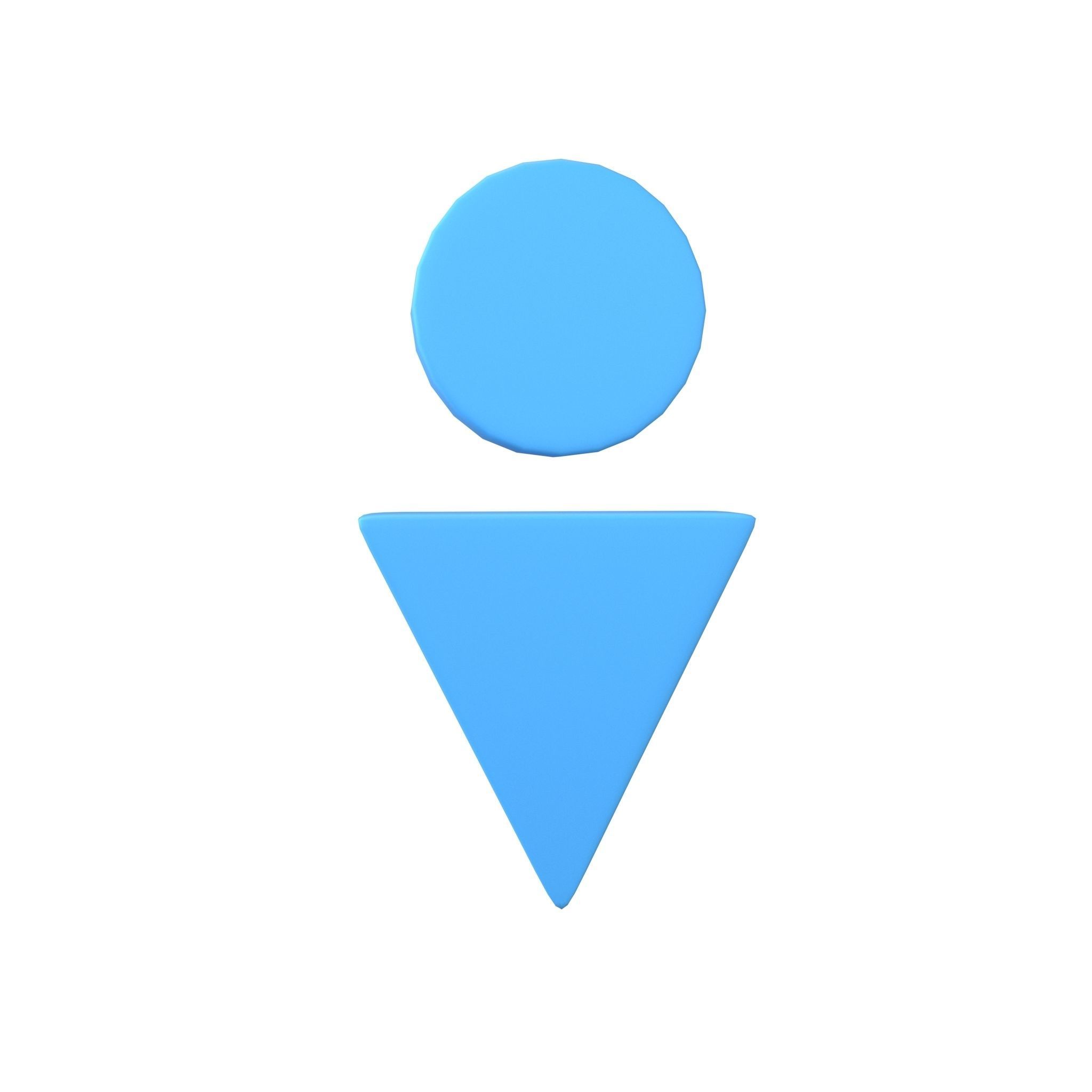 3D model Boy Symbol v6 001 VR / AR / low-poly | CGTrader