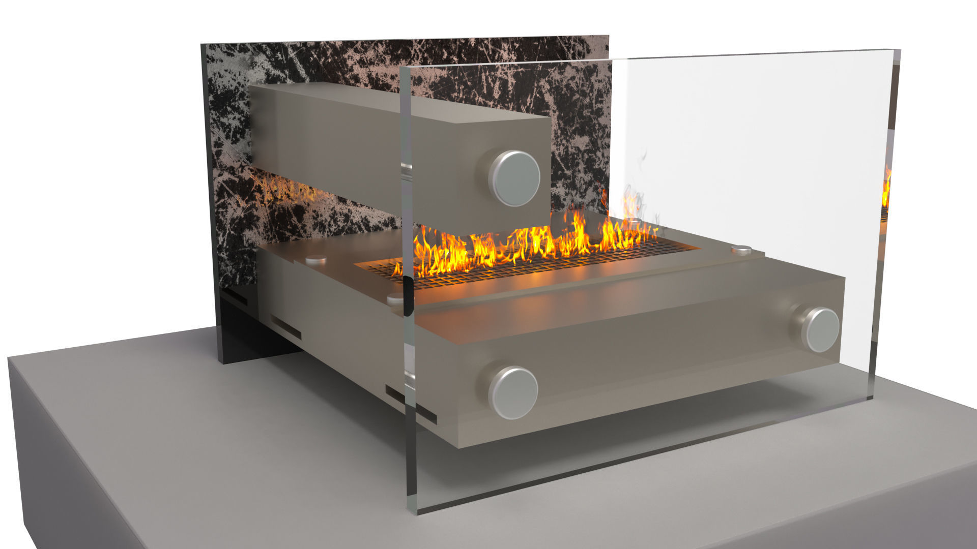 Fireplace Wall 3D model | CGTrader