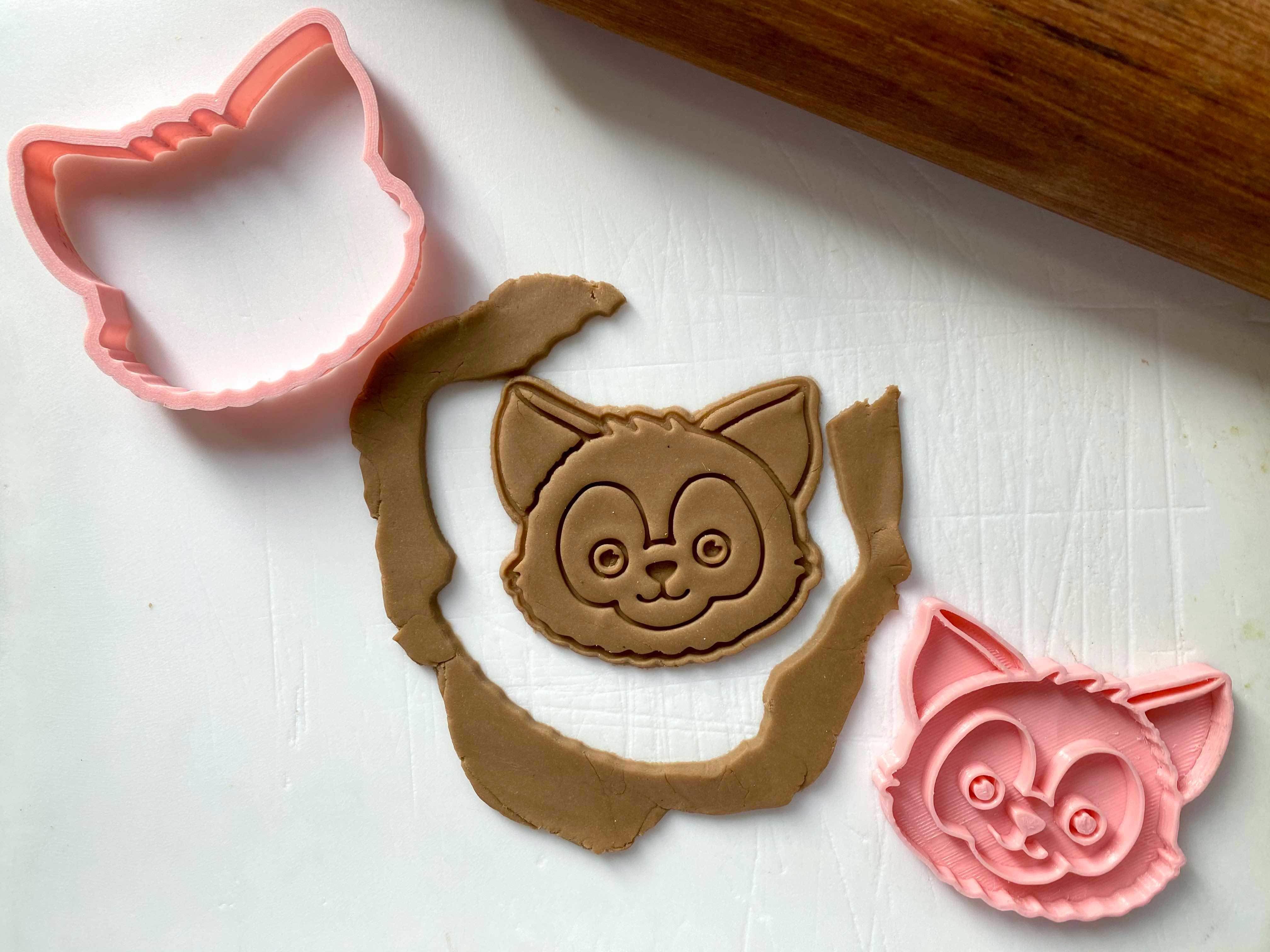 DUFFY AND FRIENDS - GELATONI CAT COOKIE CUTTER STAMP 3D model 3D ...