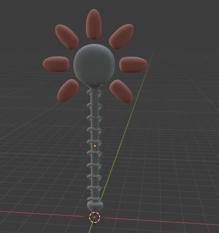 3D model Staff of Flower VR / AR / low-poly | CGTrader
