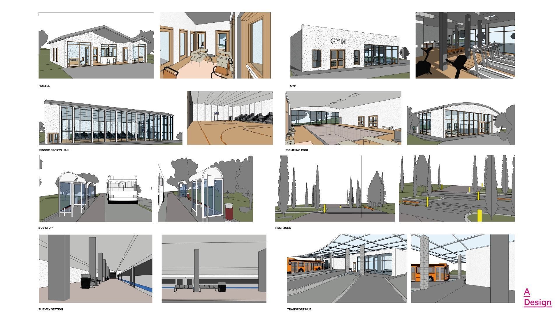 20 Public buildings - Revit 3D model | CGTrader