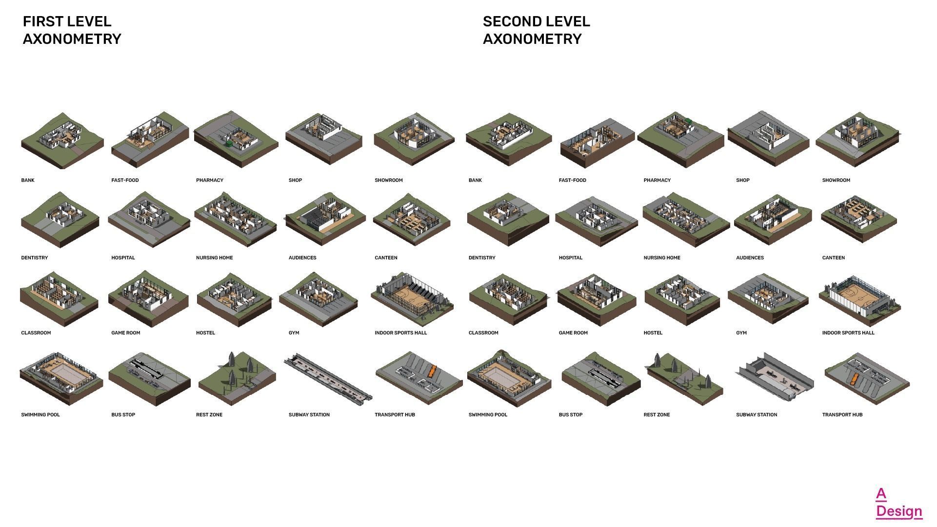 20 Public buildings - Revit 3D model | CGTrader