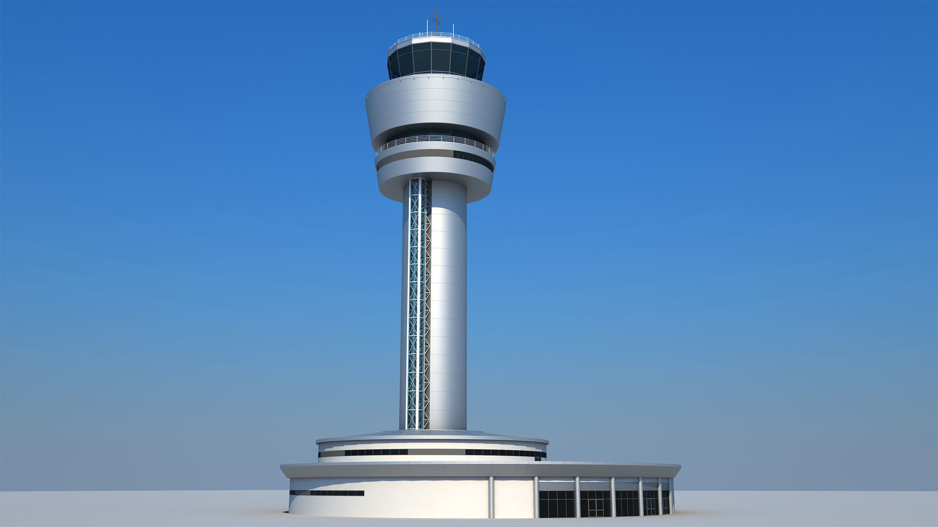 Airport Control Tower 3D model | CGTrader