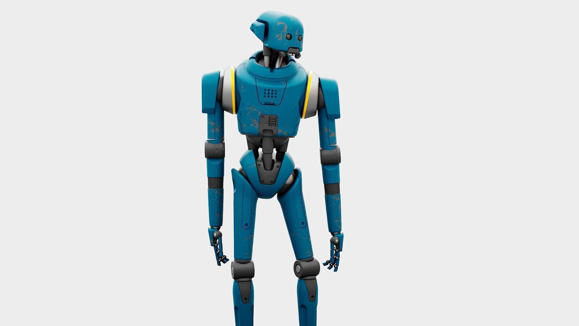 IMPERIAL PROTOCOL DROID RIGGED 3D model rigged | CGTrader