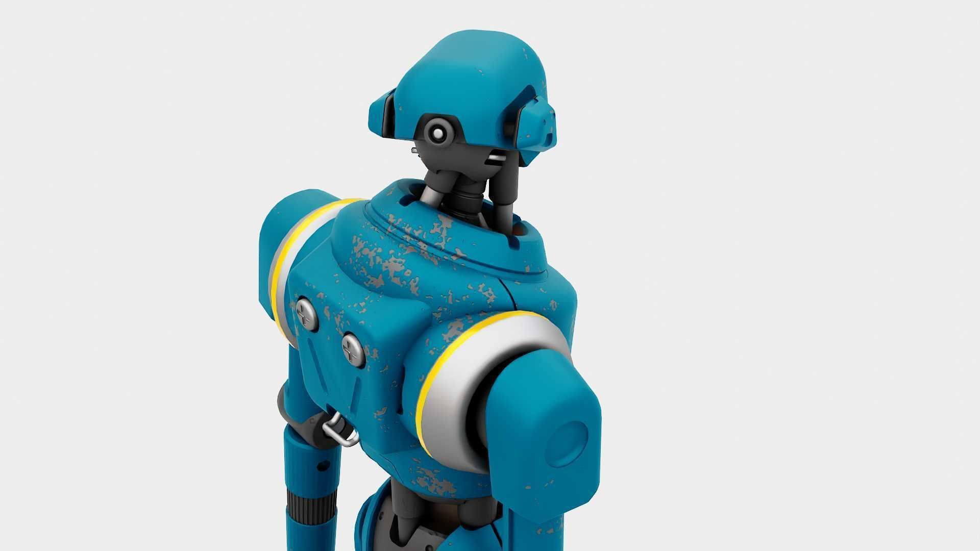 IMPERIAL PROTOCOL DROID RIGGED 3D model rigged | CGTrader