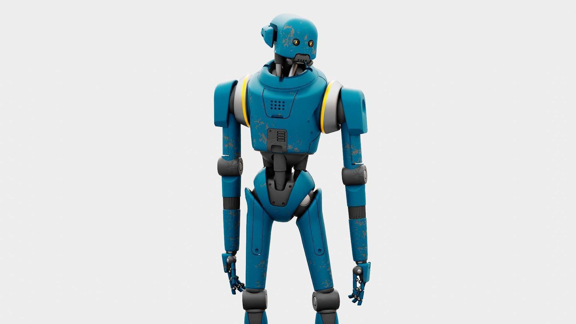 IMPERIAL PROTOCOL DROID RIGGED 3D model rigged | CGTrader