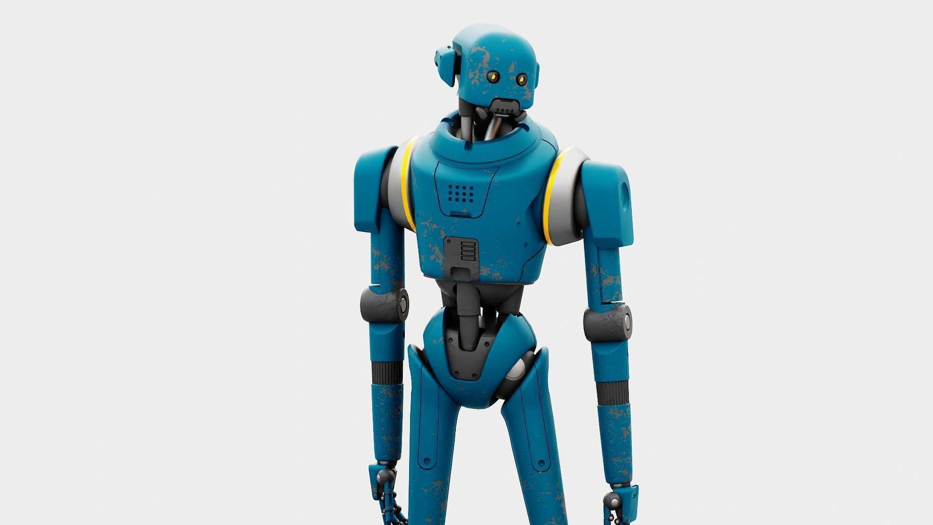 IMPERIAL PROTOCOL DROID RIGGED 3D model rigged | CGTrader