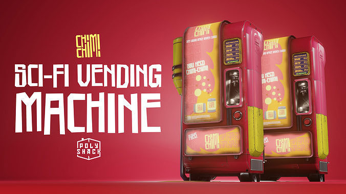 3D model Sci-Fi Vending Machine - Game Ready VR / AR / low-poly | CGTrader