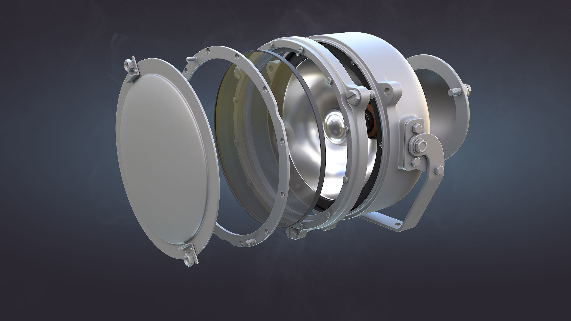 OU-3G Tank Searchlight 3D model | CGTrader