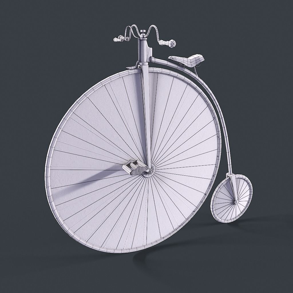 3D model Penny Farthing VR / AR / low-poly | CGTrader