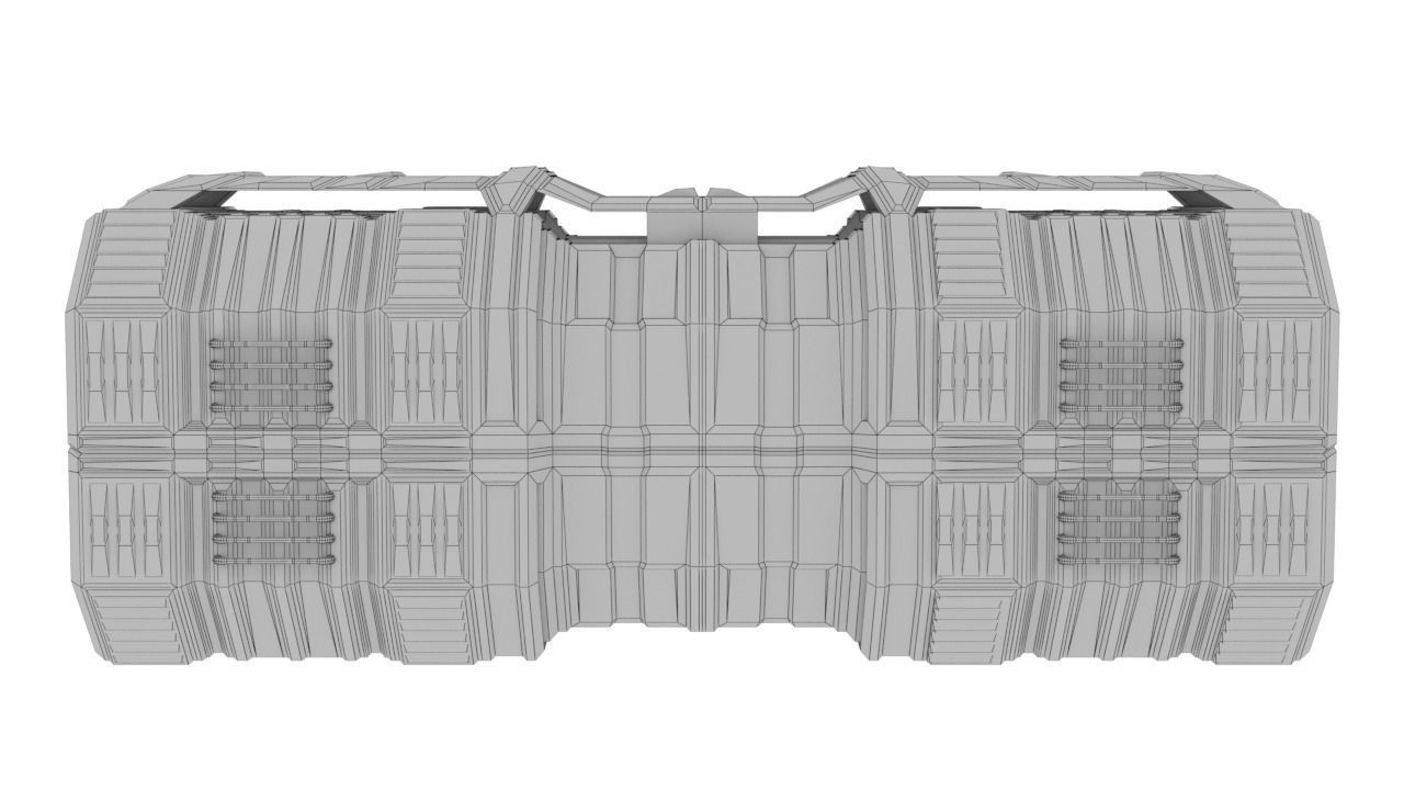 Sci-Fi Space Container 3D model | CGTrader