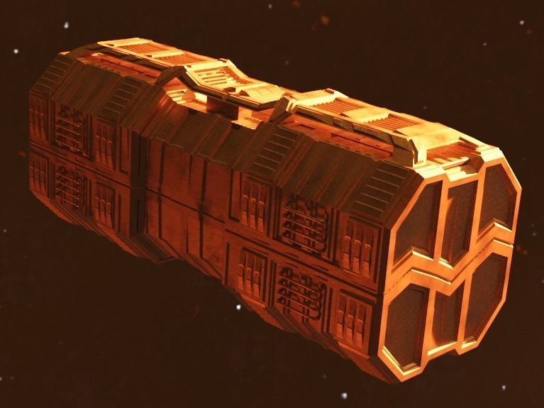 Sci-Fi Space Container 3D model | CGTrader