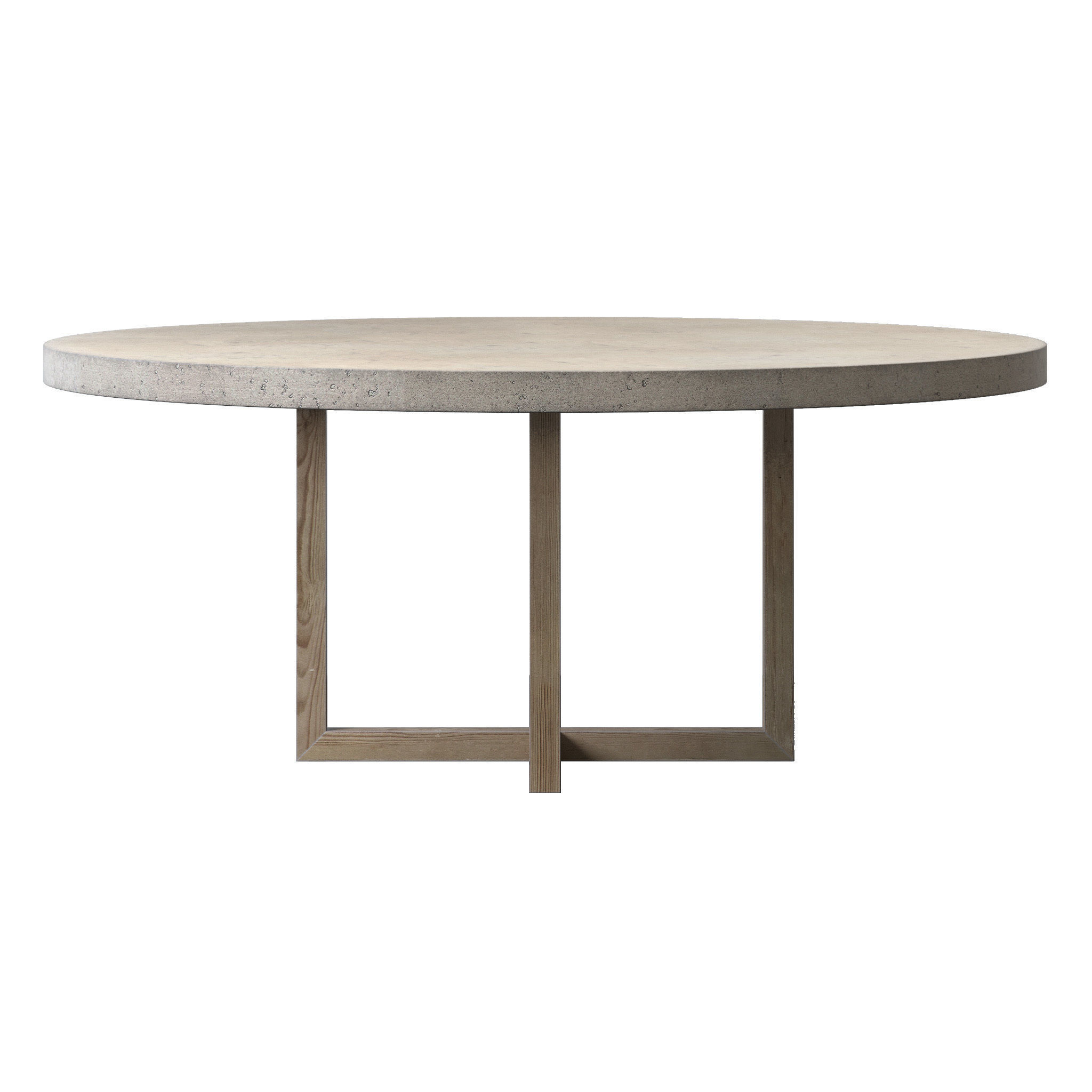 Heston Round Dining Table 3D model | CGTrader