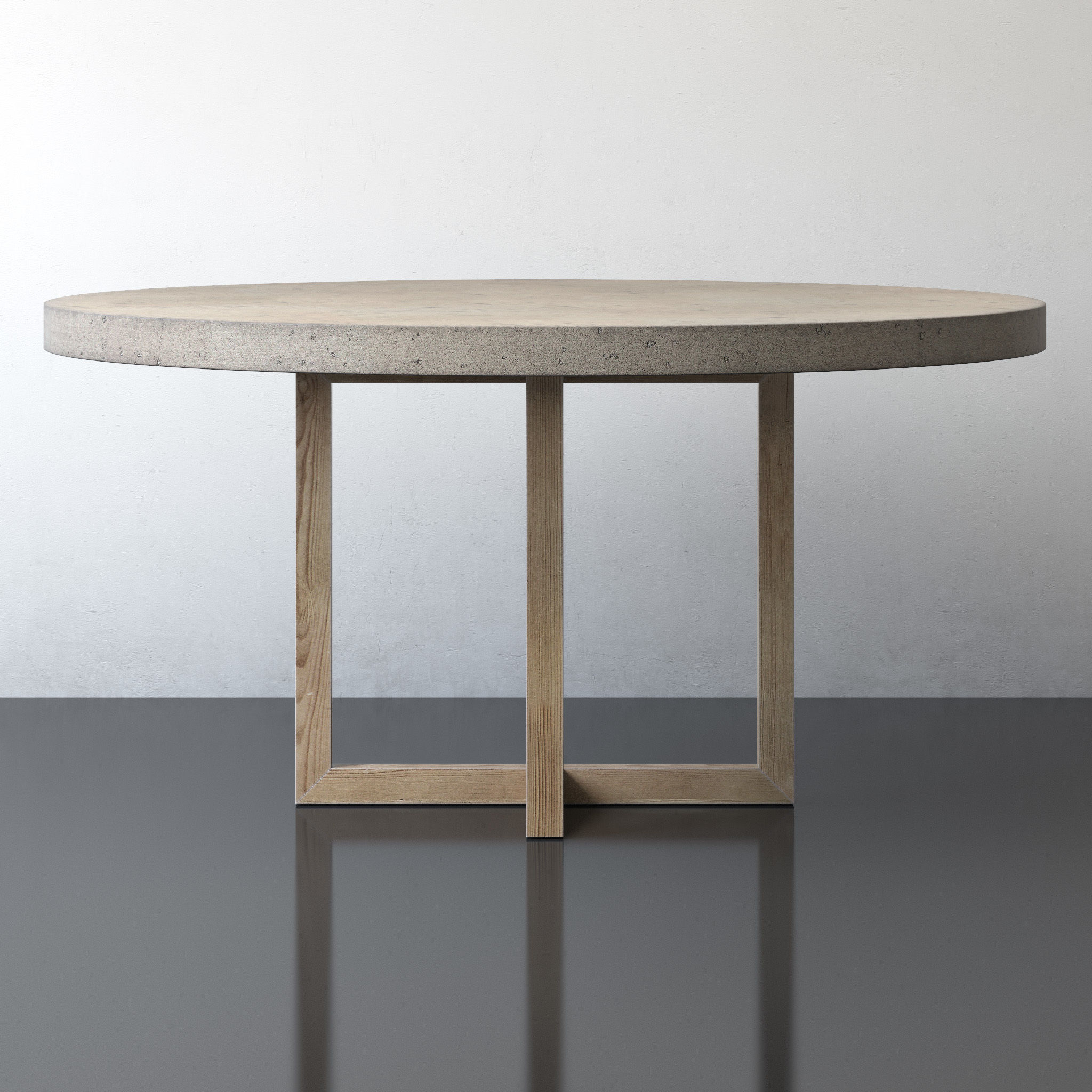 Heston Round Dining Table 3D model | CGTrader