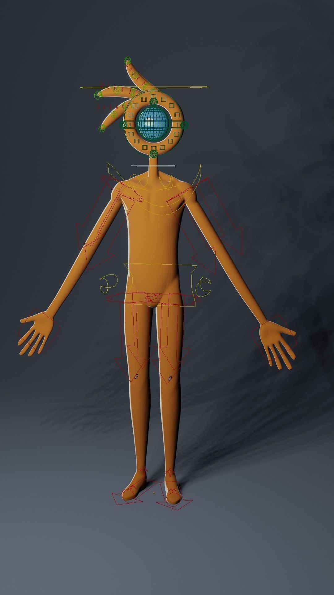 Blender Man 3D model rigged | CGTrader