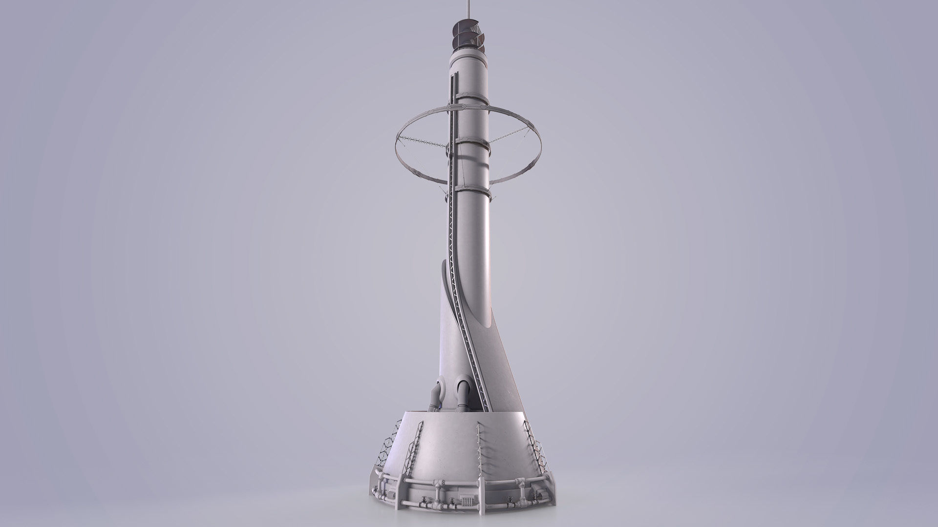 3D model Sci-fi Tower VR / AR / low-poly | CGTrader