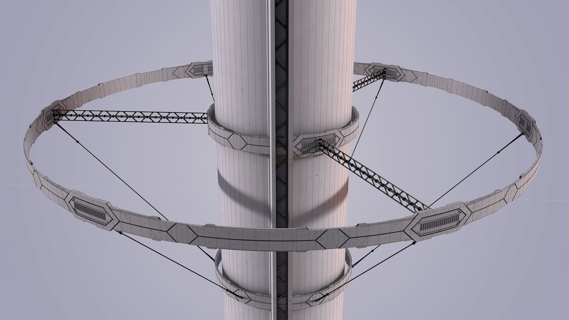 3D model Sci-fi Tower VR / AR / low-poly | CGTrader