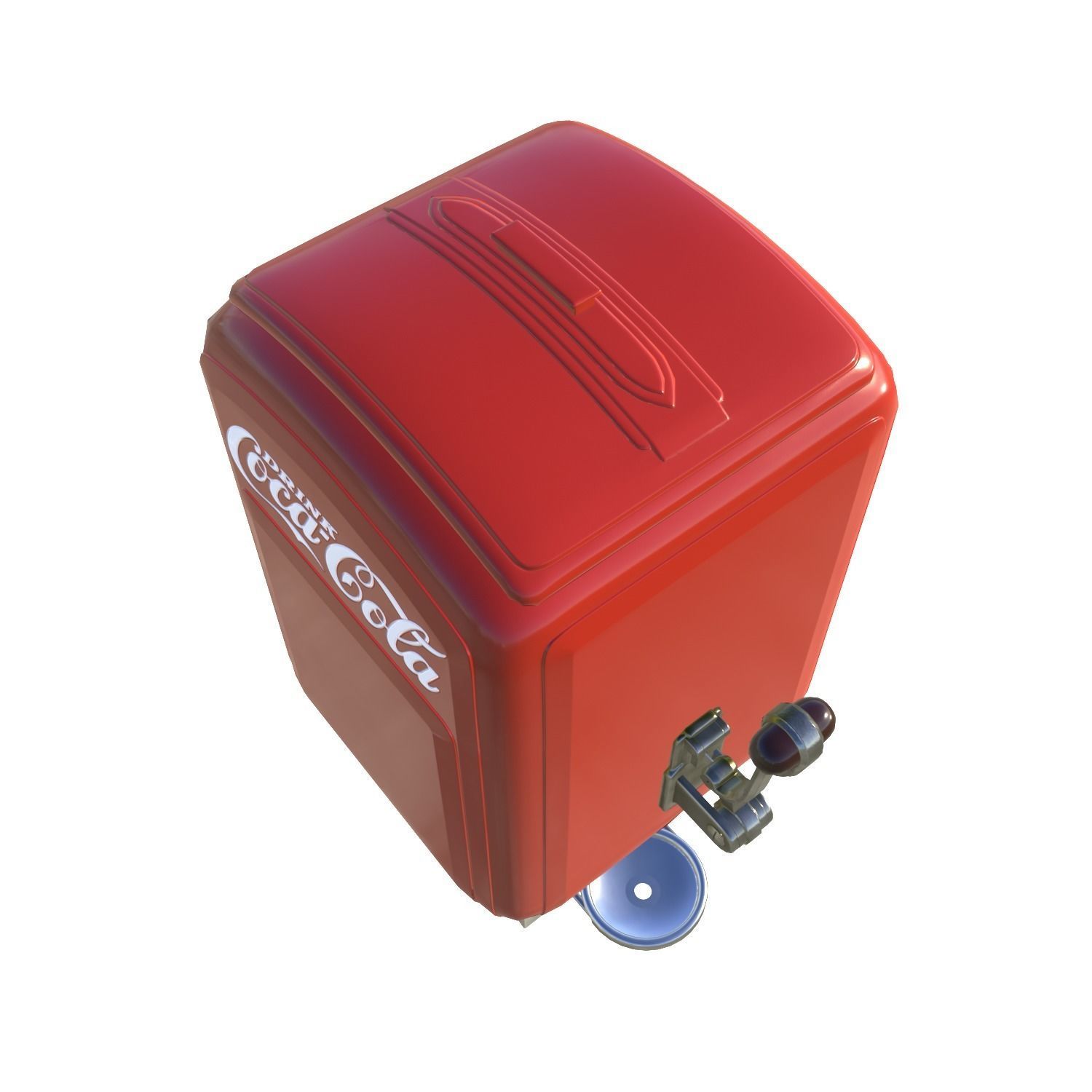 3D model Coca-Cola Rare Vintage Coke Soda Syrup Dispenser low poly PBR ...