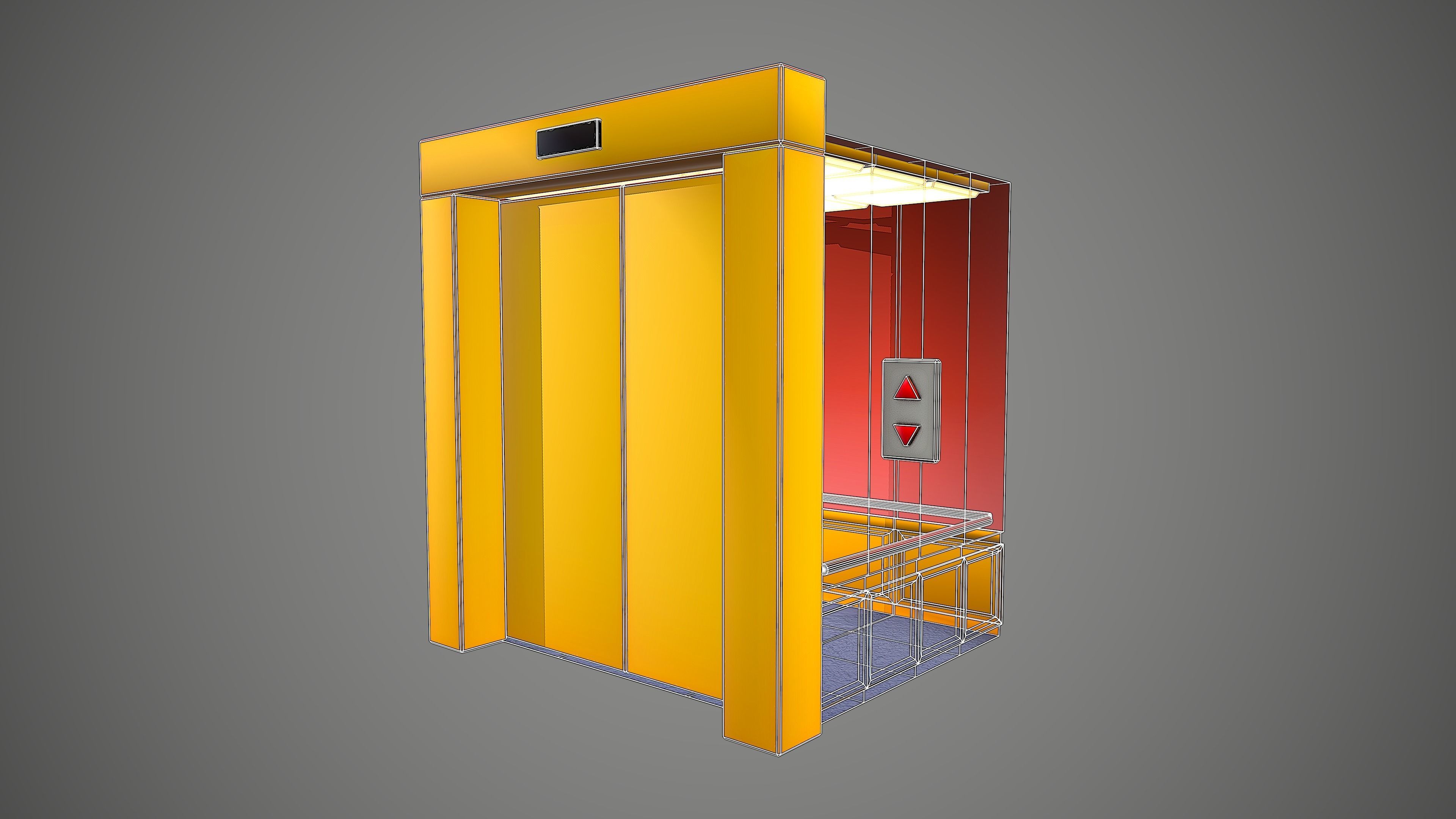 3D model ELEVATOR LIFT CARTOON STYLIZED VR / AR / low-poly | CGTrader