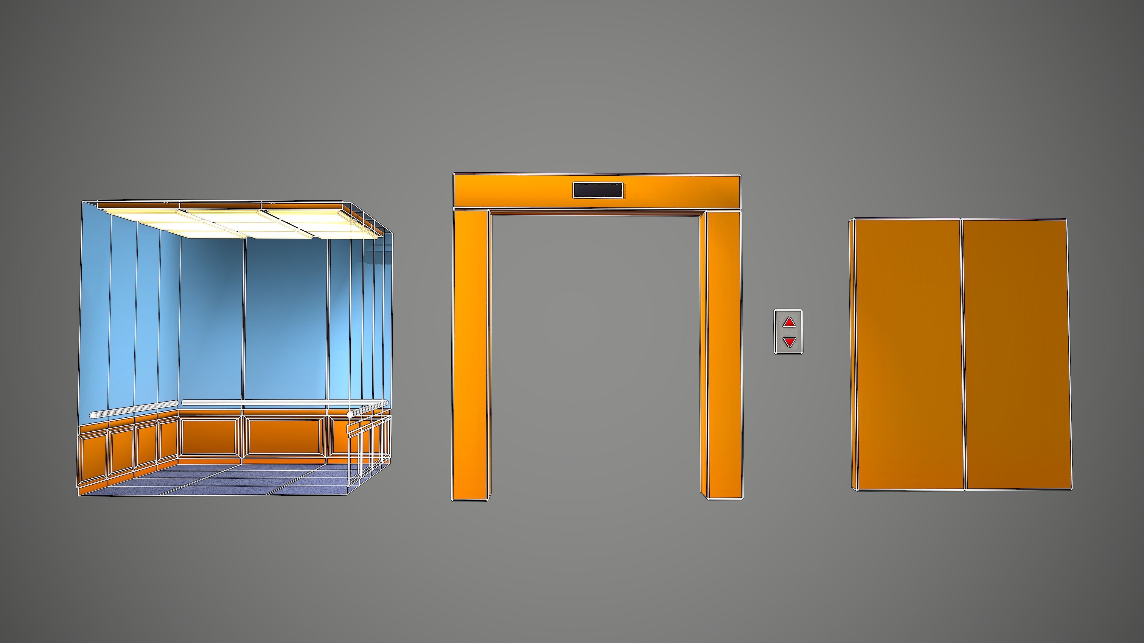 3D model ELEVATOR LIFT CARTOON STYLIZED VR / AR / low-poly | CGTrader